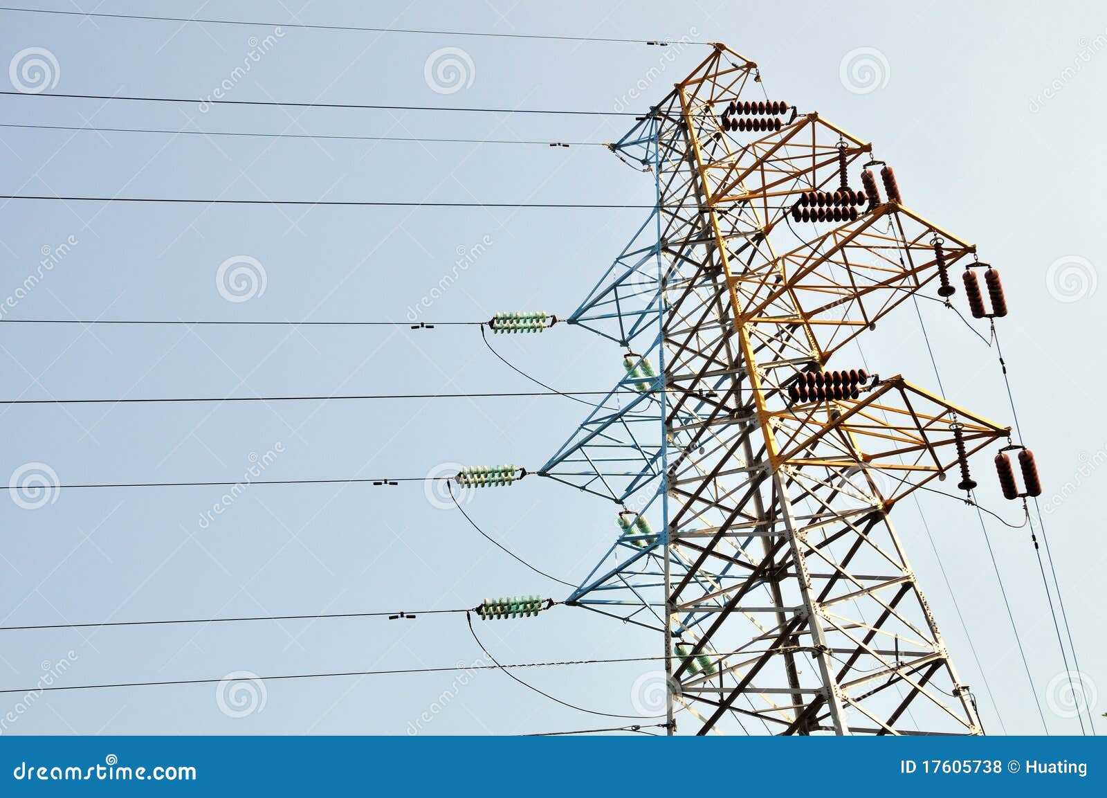 Transmission line stock photo. Image of engineering, construction ...