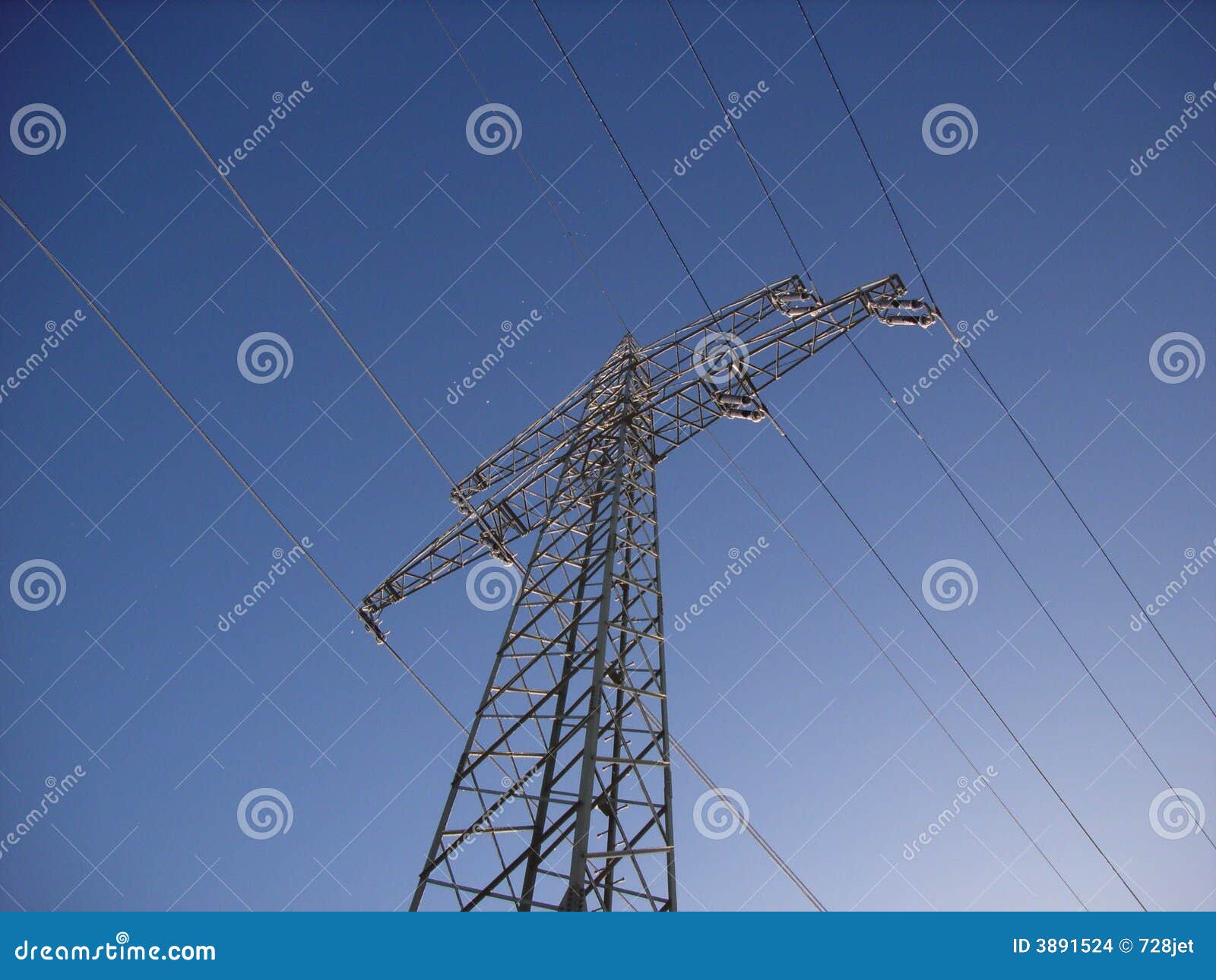 Transmission line stock photo. Image of cables, complication - 3891524