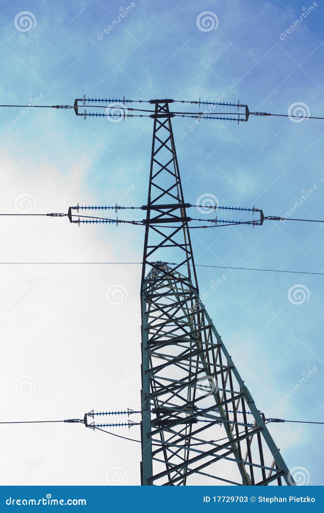 Transmission Line Pylon stock image. Image of service - 17729703