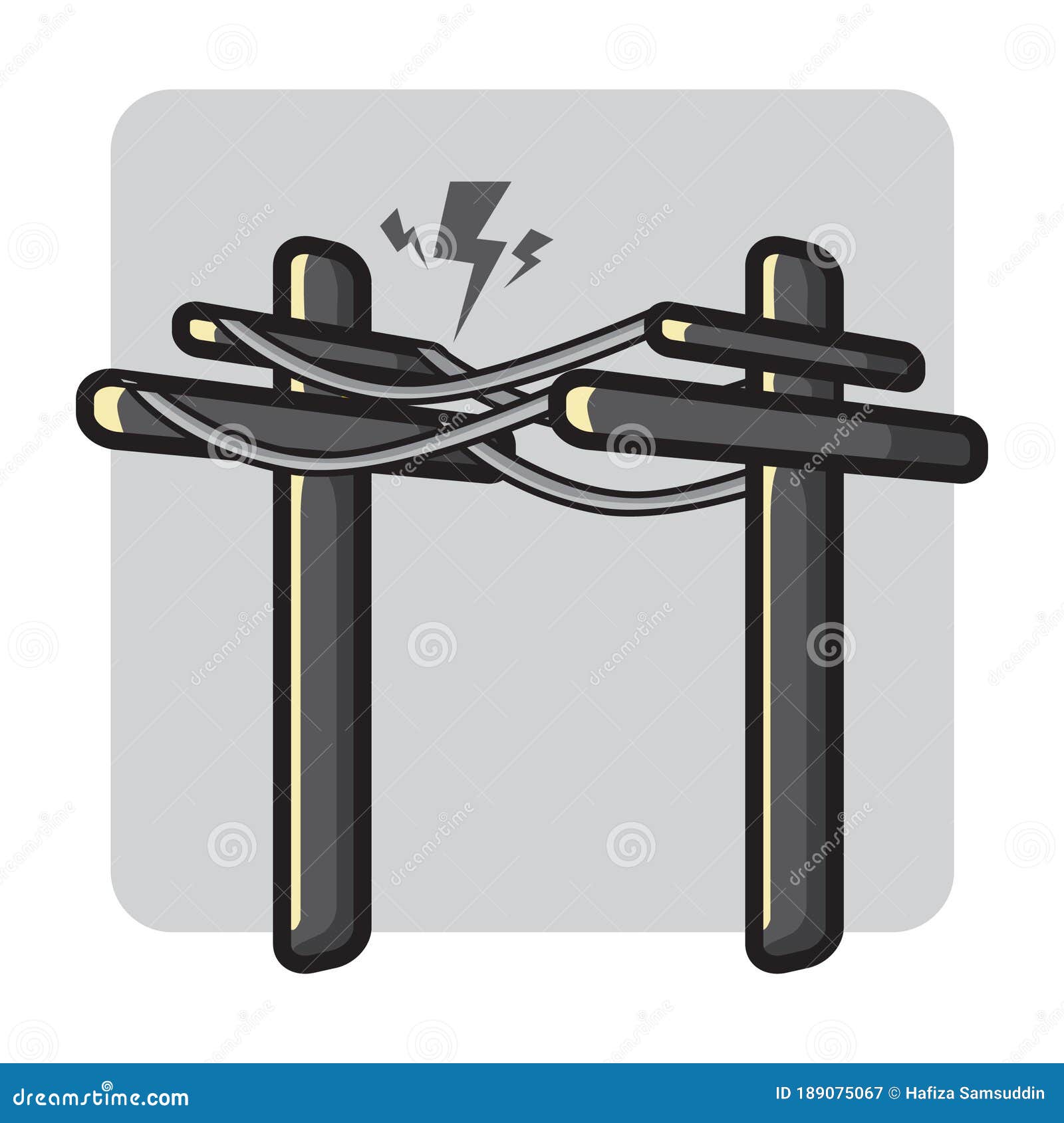 Transmission Lines. Vector Illustration Decorative Design Stock Vector ...