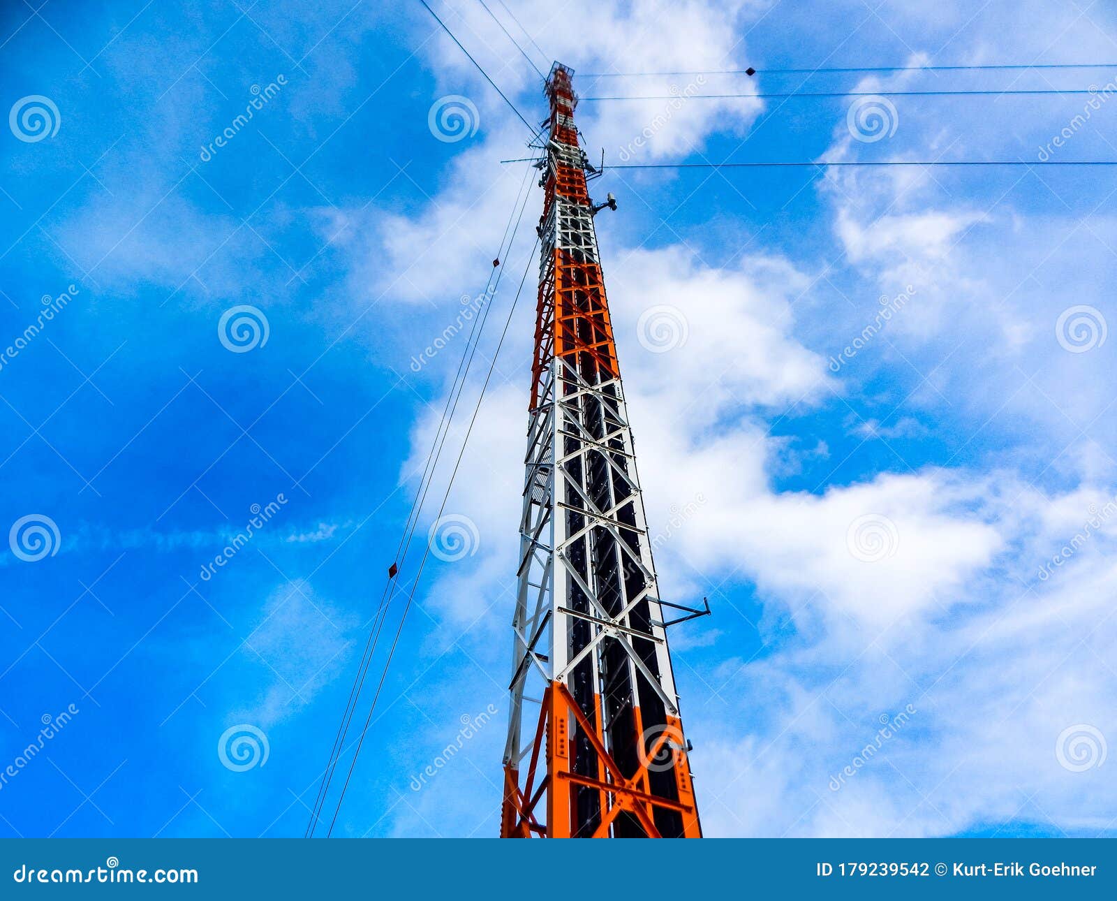 Transmission Mast in Talkau Stock Photo - Image of landmark, wind ...