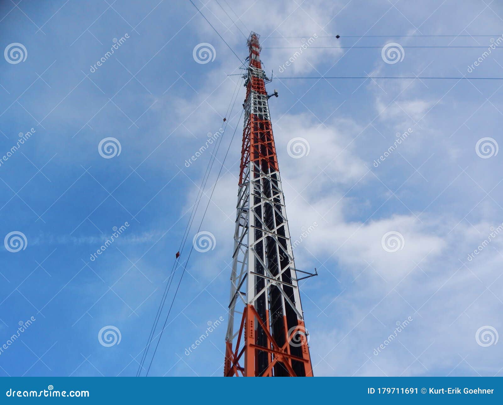 Transmission Mast in Talkau Stock Image - Image of electricity, vehicle ...