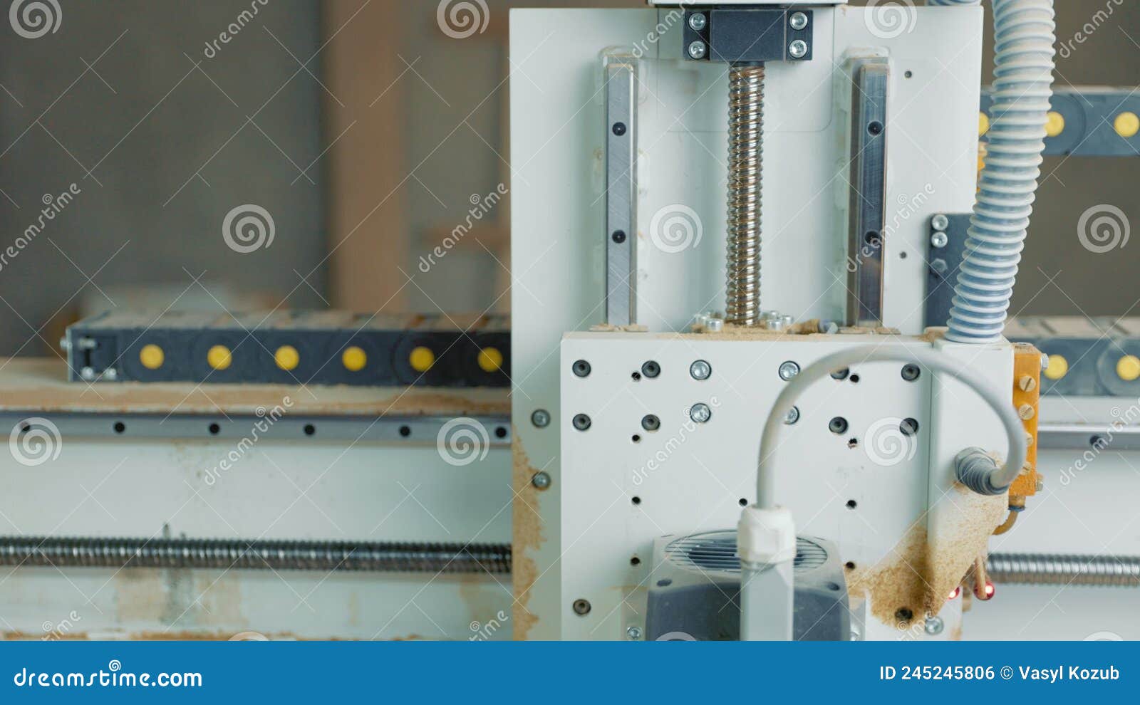 Transmission of Motion in a CNC Machine Stock Footage - Video of ...