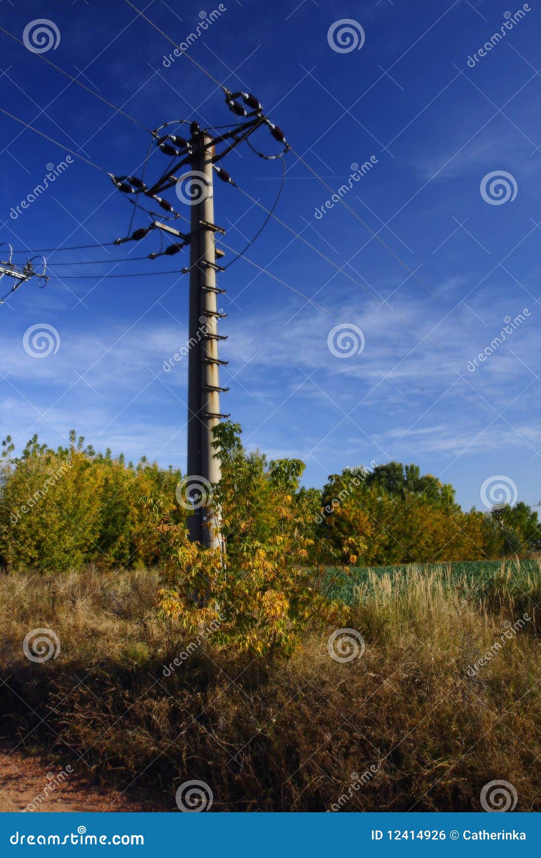 Transmission Tower stock photo. Image of power, transmission - 12414926