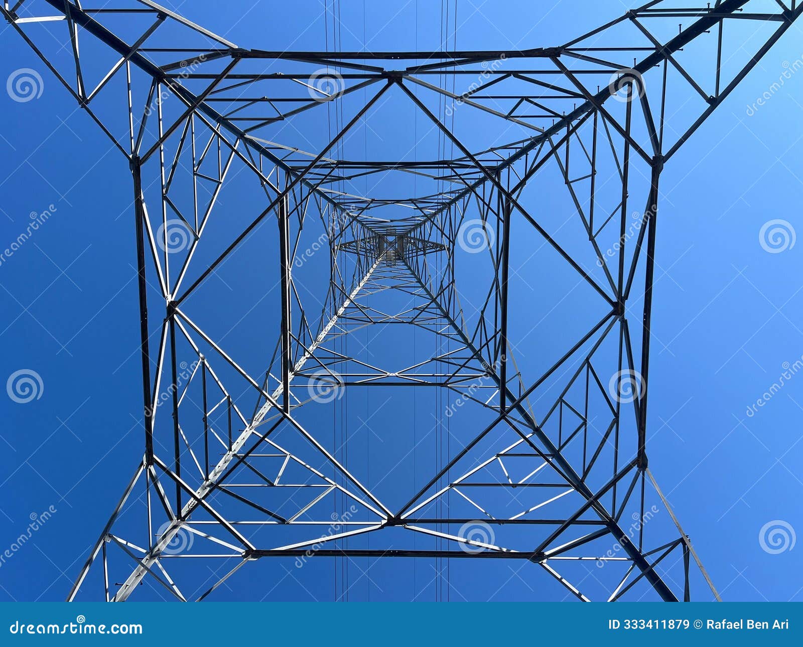Transmission Tower Abstract Background Low Angle View Stock Image ...