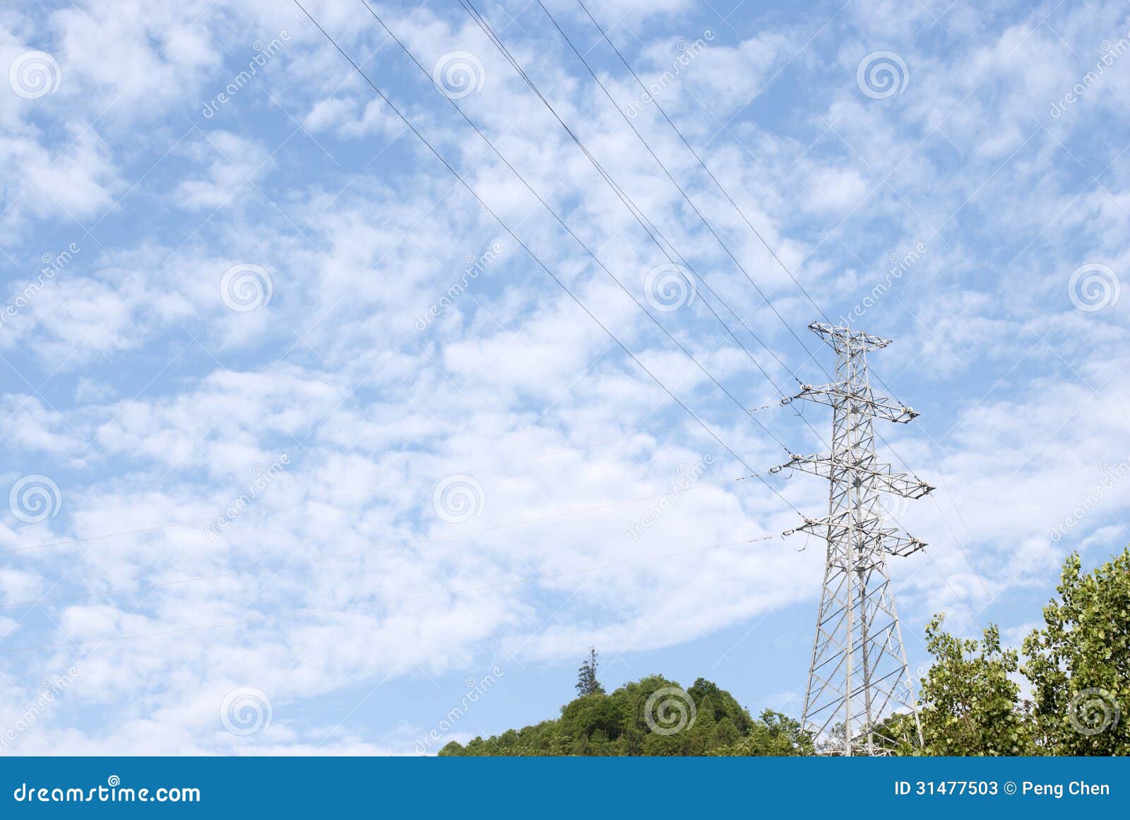 Transmission tower stock image. Image of line, danger - 31477503