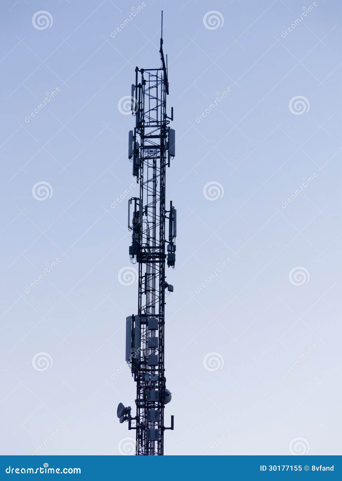 Transmission tower stock image. Image of closeup, mobile - 30177155