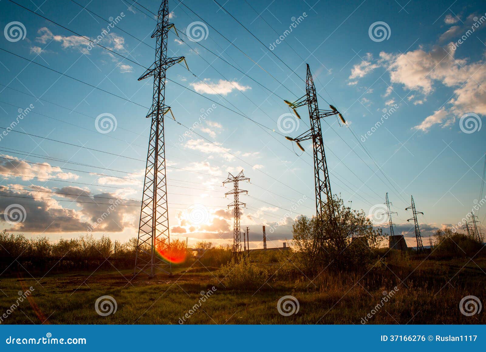 Transmission tower stock photo. Image of engineering - 37166276