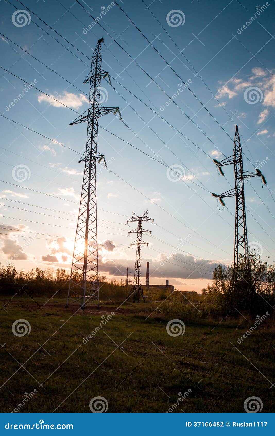 Transmission tower stock photo. Image of business, engine - 37166482