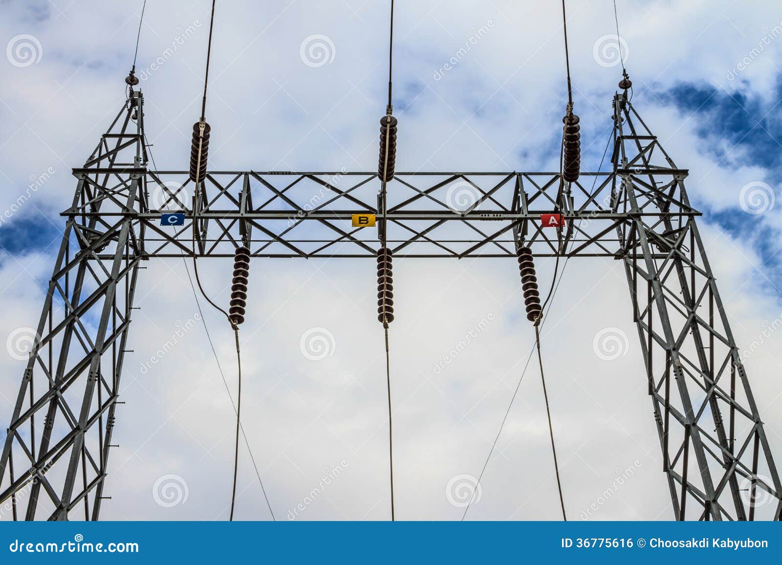 Transmission tower stock photo. Image of infrastructure - 36775616