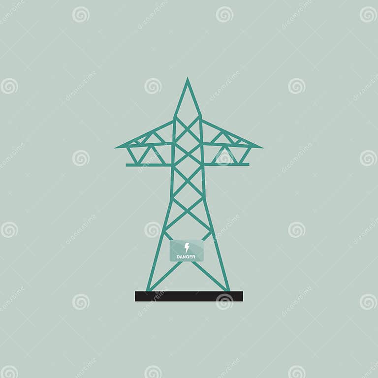 Transmission Tower. Vector Illustration Decorative Design Stock Vector ...