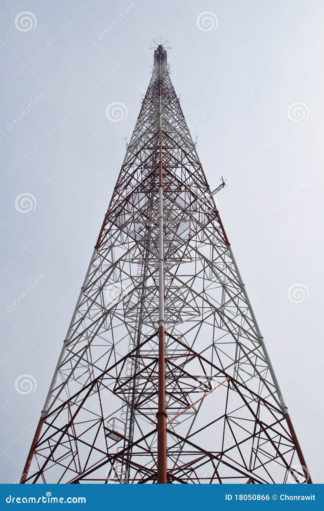 Transmission towers stock photo. Image of frequency, metallic - 18050866