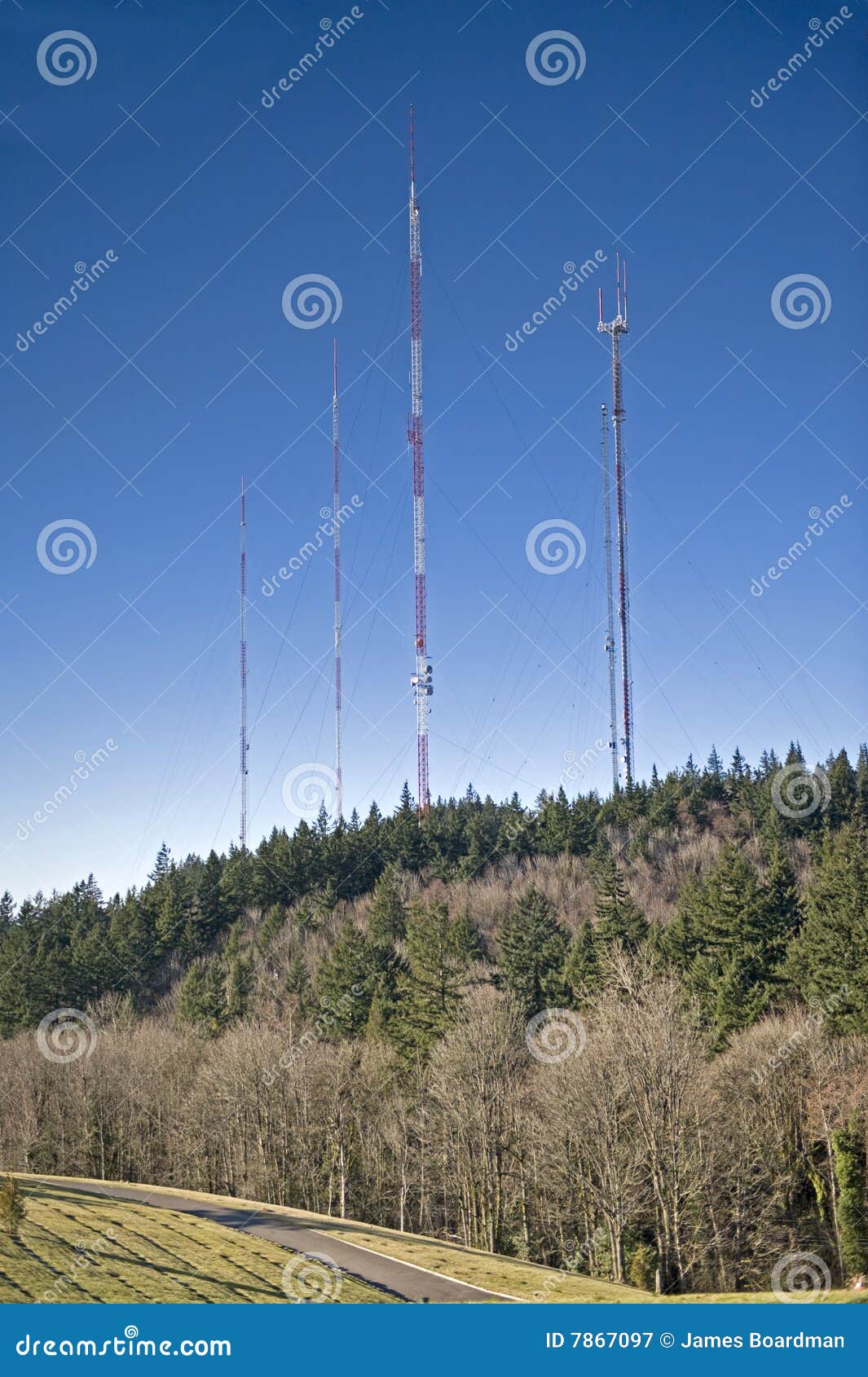 Transmission Towers Royalty-Free Stock Photography | CartoonDealer.com ...