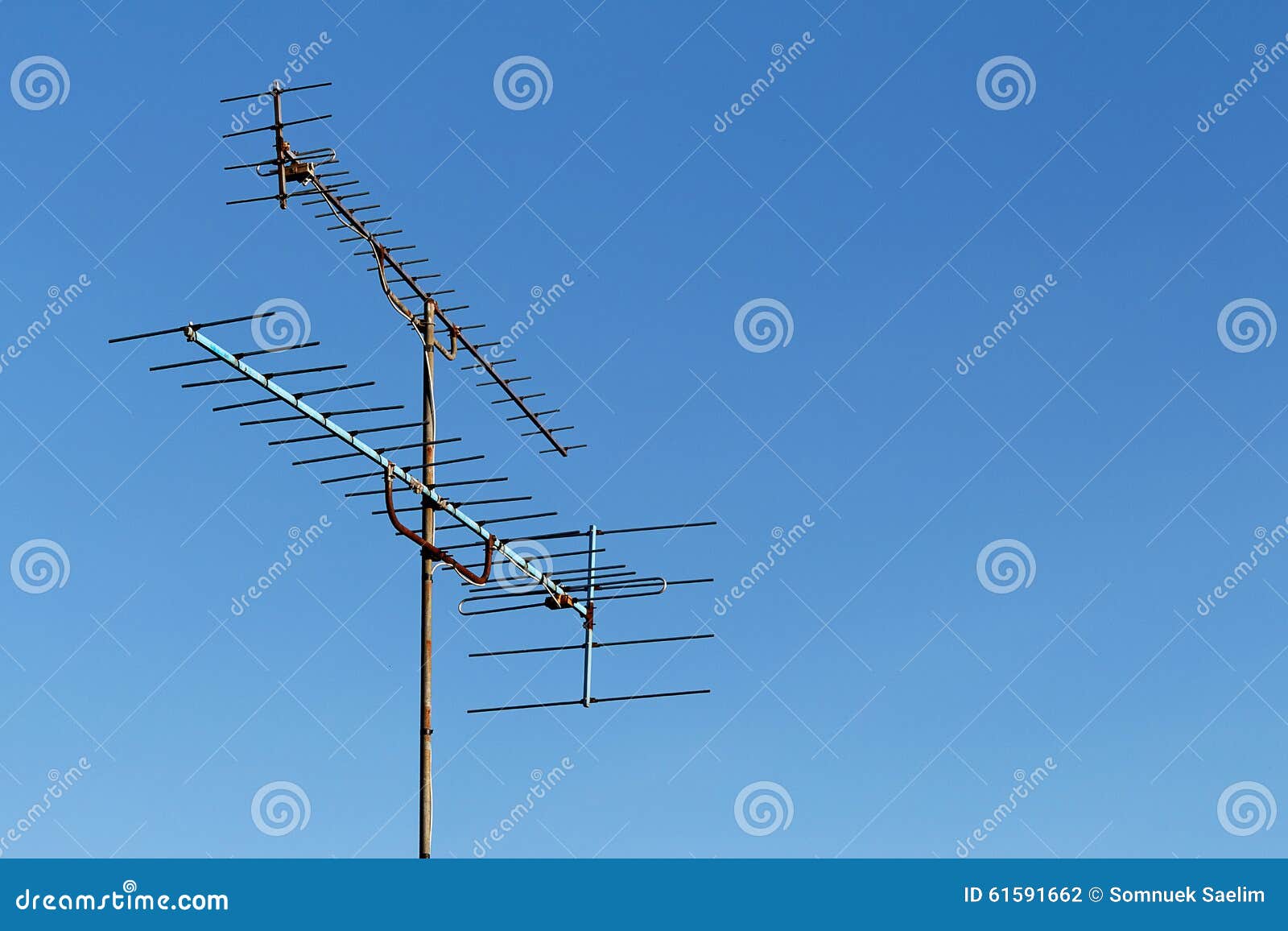 Transmission towers stock photo. Image of conductor, television - 61591662