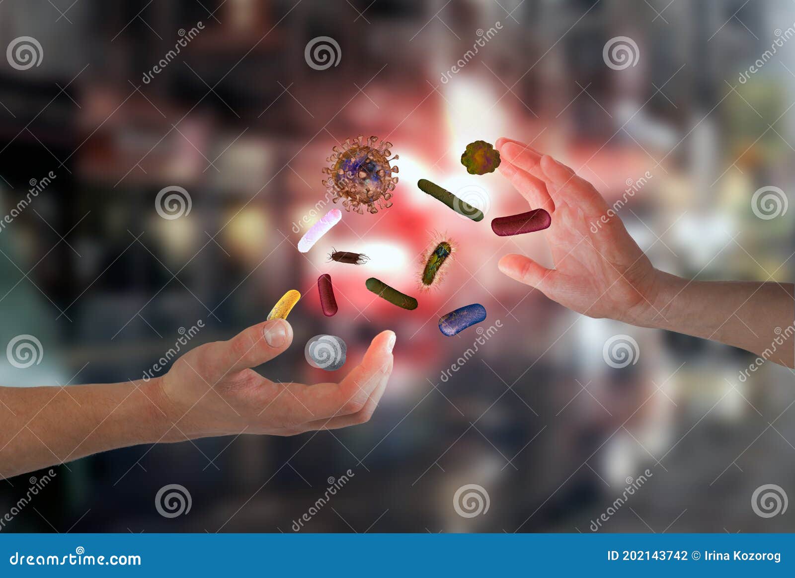 Transmission of viruses stock photo. Image of microorganisms - 202143742