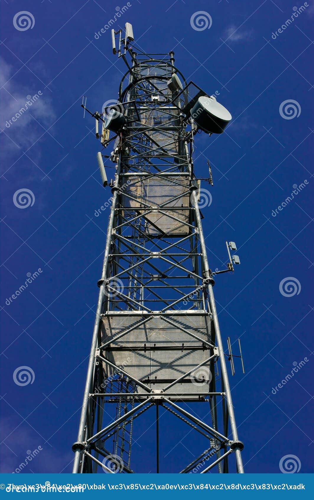 Transmitter. stock image. Image of transmission, tower - 26783479
