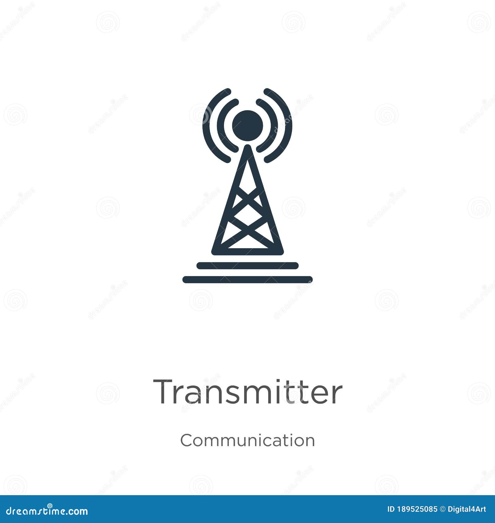 Transmitter Icon Vector. Trendy Flat Transmitter Icon from ...