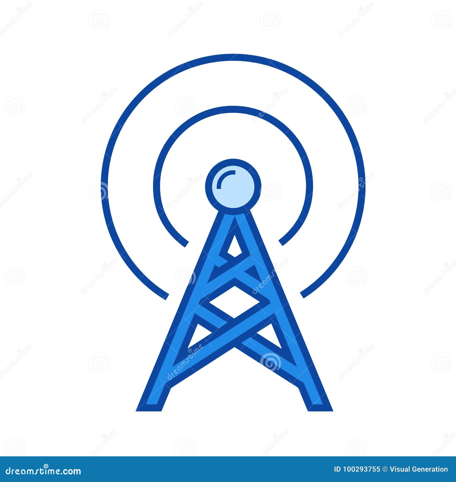 Transmitter line icon. stock vector. Illustration of communication ... Transmitter line icon. stock vector. Illustration of communication ...