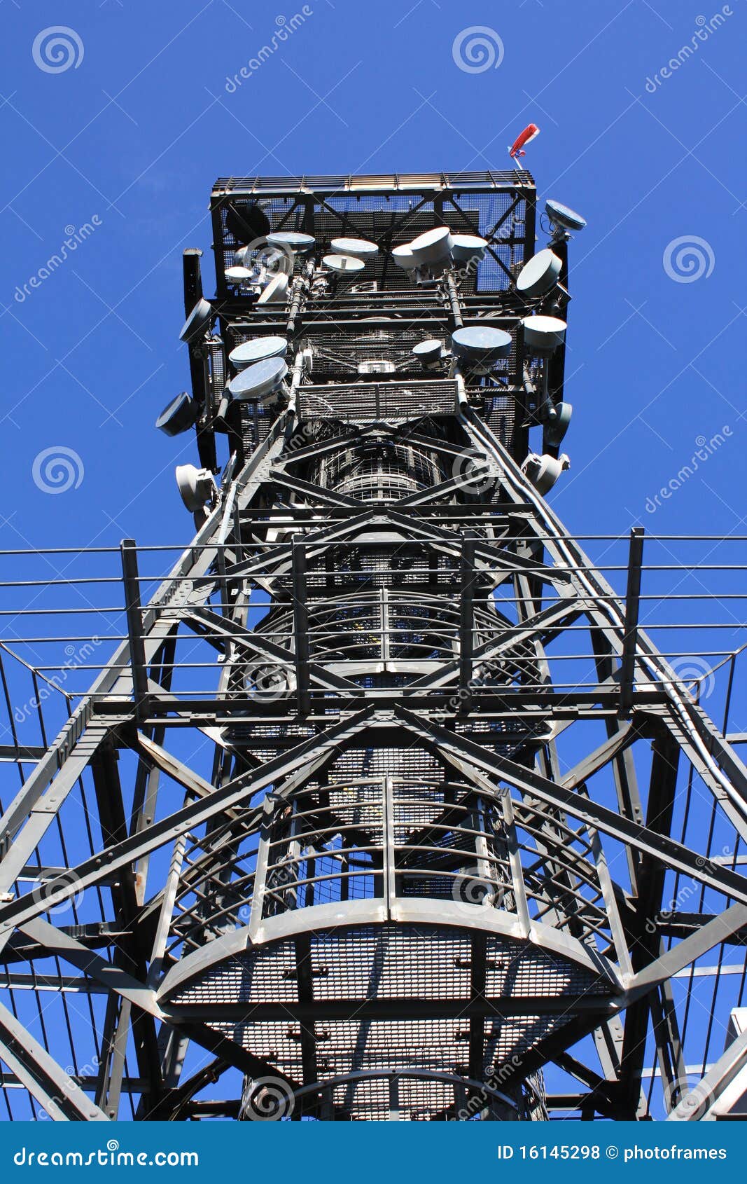 Transmitter Metal Construction Stock Photo - Image of signal, metal ...