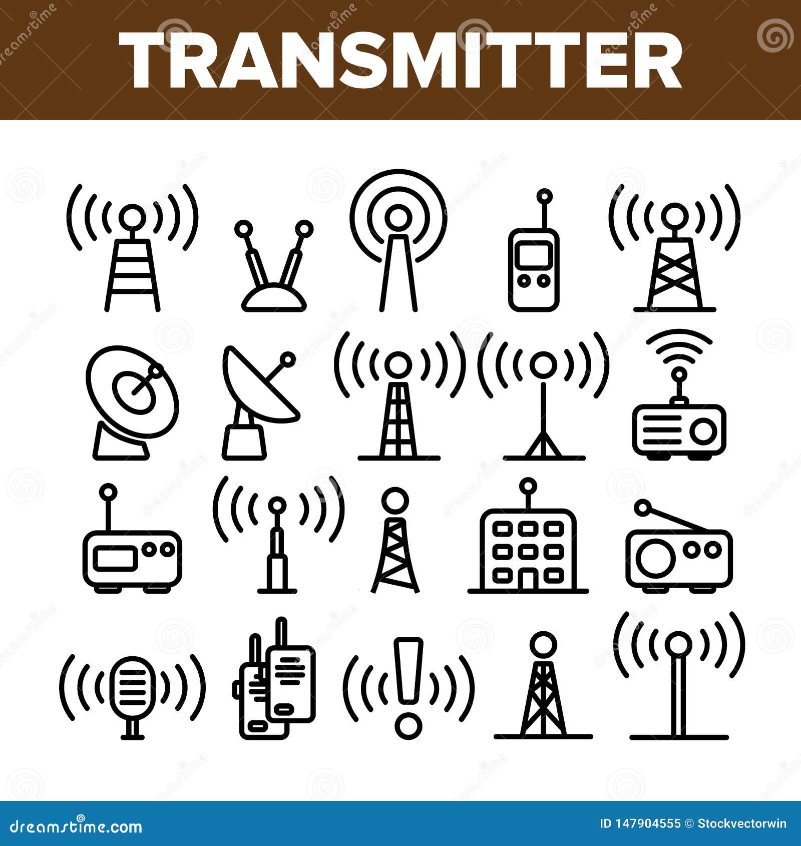 Linear Transmitter Icon From Comunation Outline Collection. Thin Line ... Linear Transmitter Icon From Comunation Outline Collection. Thin Line ...