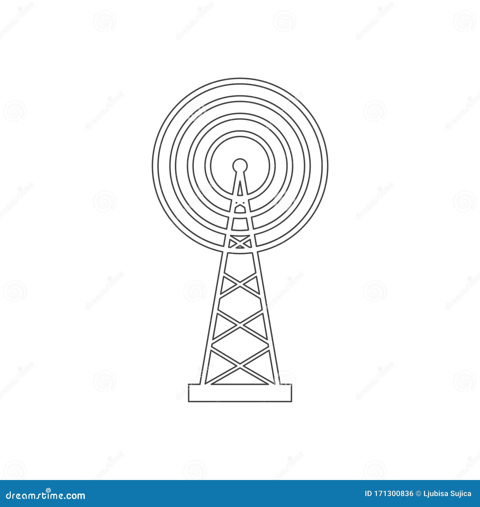 Transmitter simple icon stock vector. Illustration of construction ...