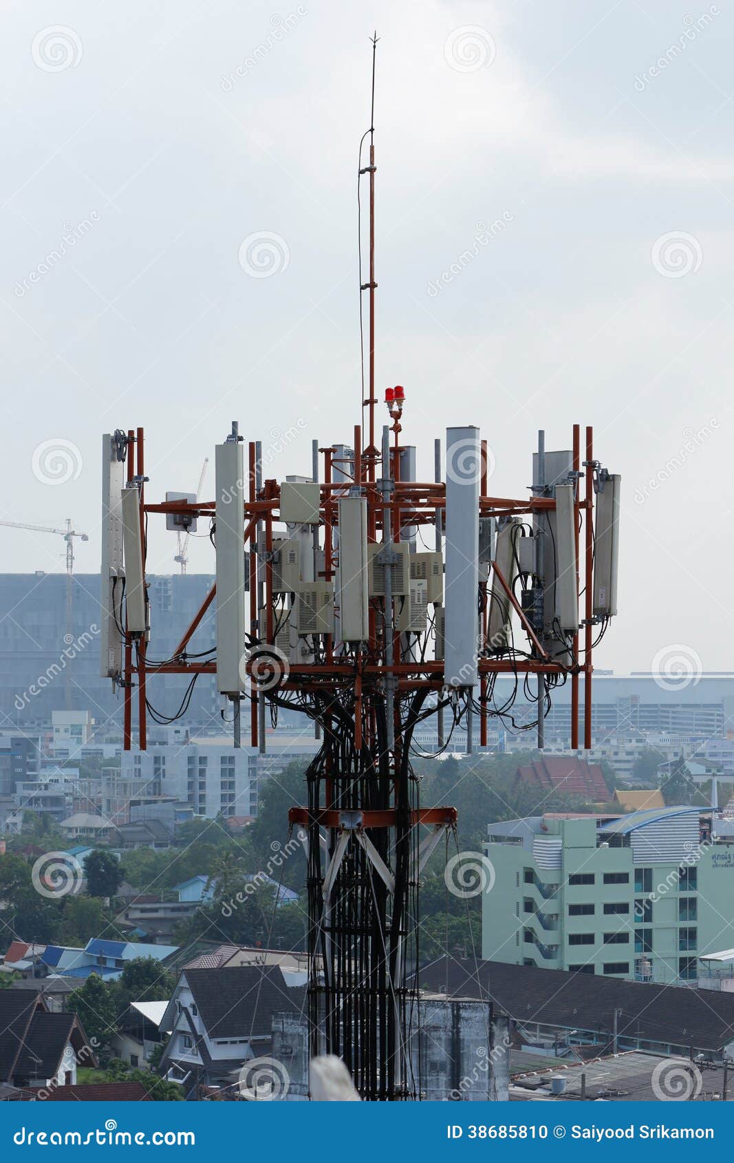 Transmitter station stock photo. Image of cellular, signal - 38685810