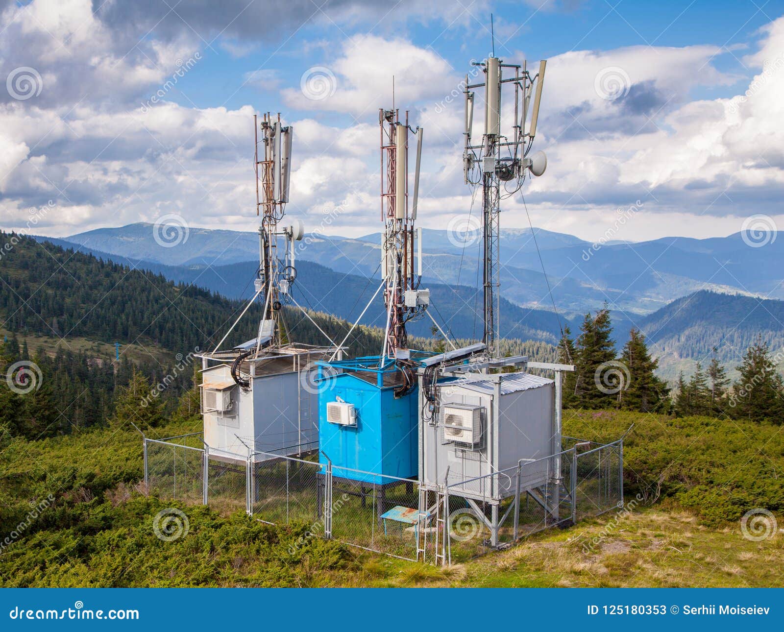 Transmitter Stations with Special Equipments Stock Image - Image of ...