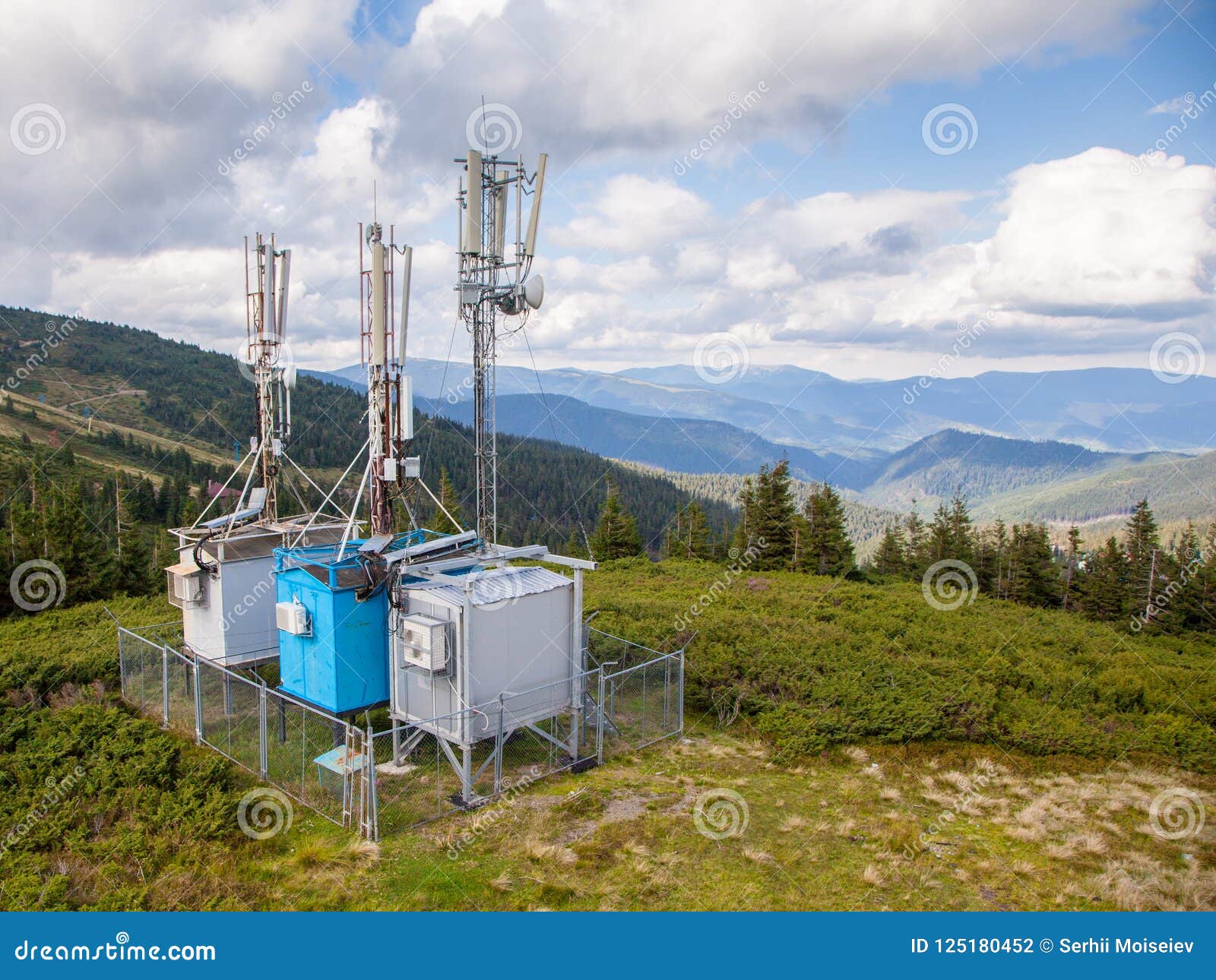 Transmitter Stations with Special Equipments Stock Photo - Image of ...