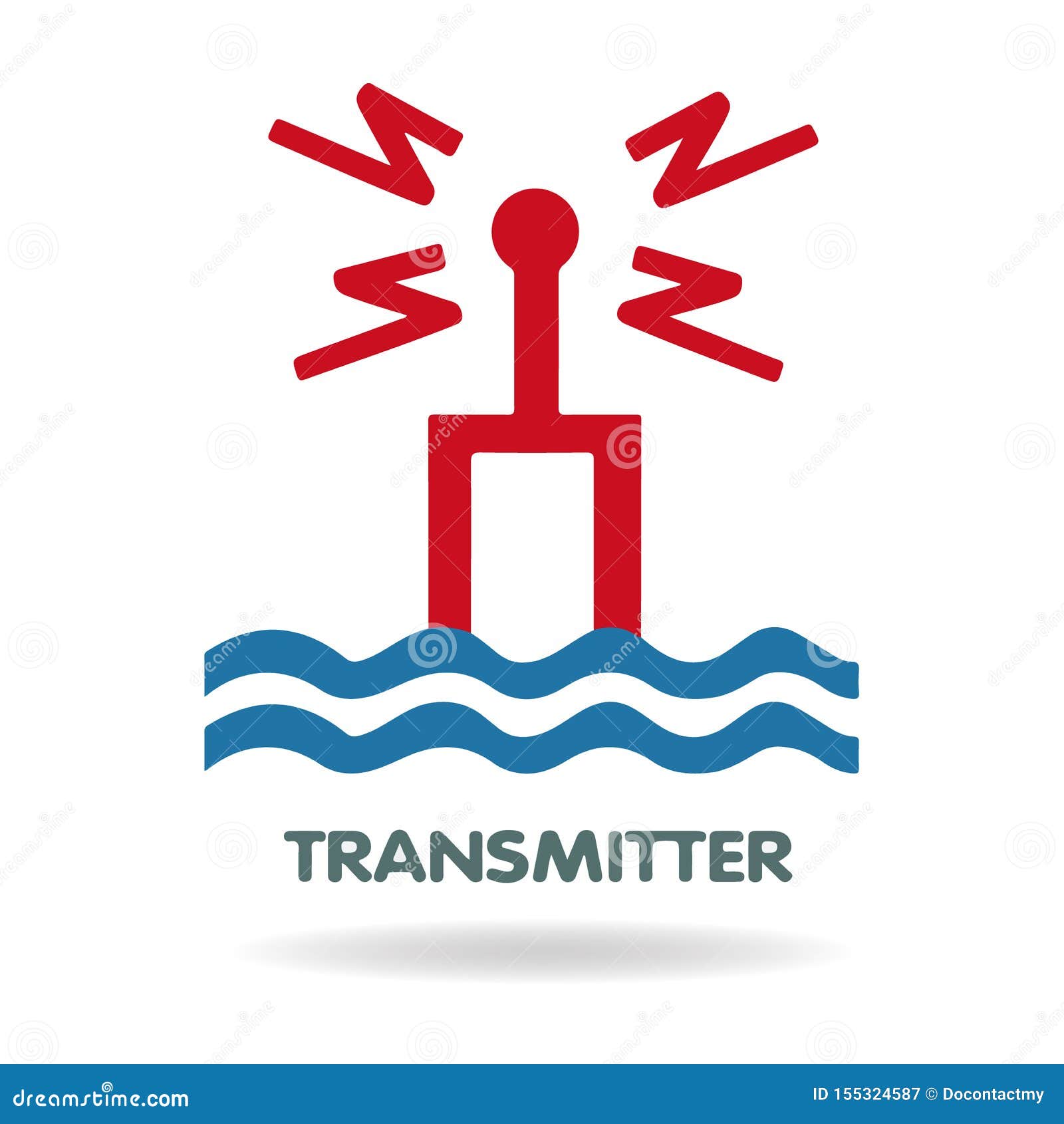 Transmitter Symbols Emergency Case Vector Stock Vector - Illustration ...