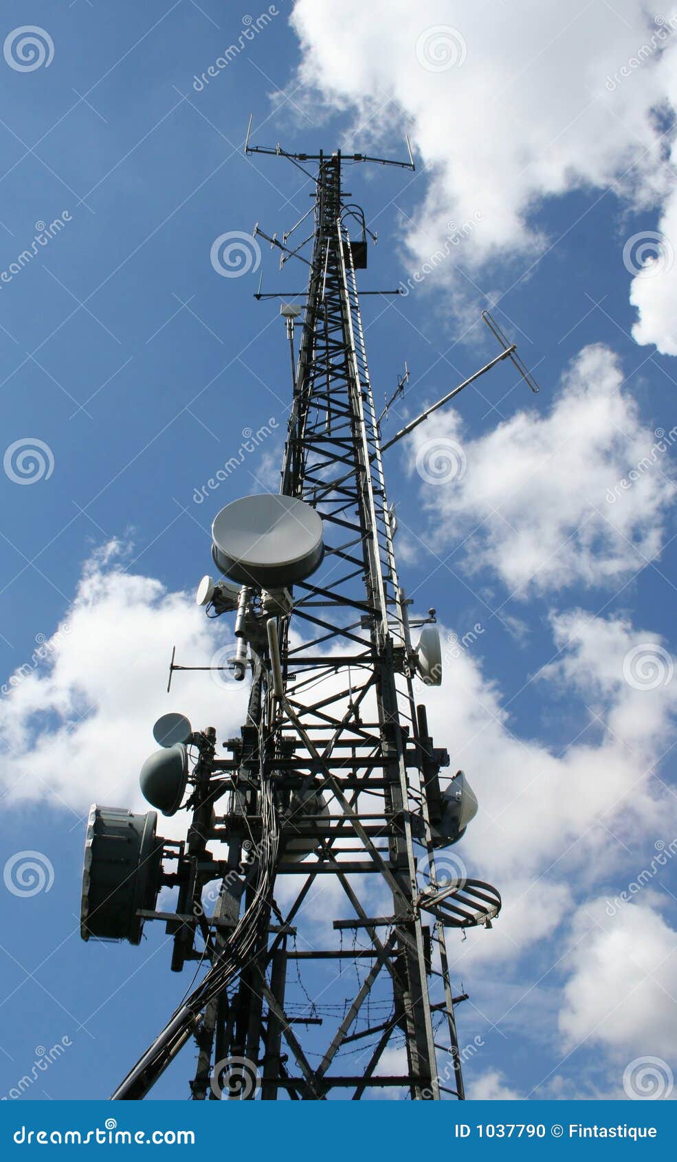 Transmitter tower stock photo. Image of mobile, broadcast - 1037790