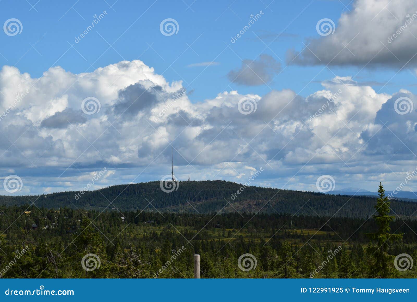 Transmitteron on Top of a Hill. Stock Image - Image of transmitter ...