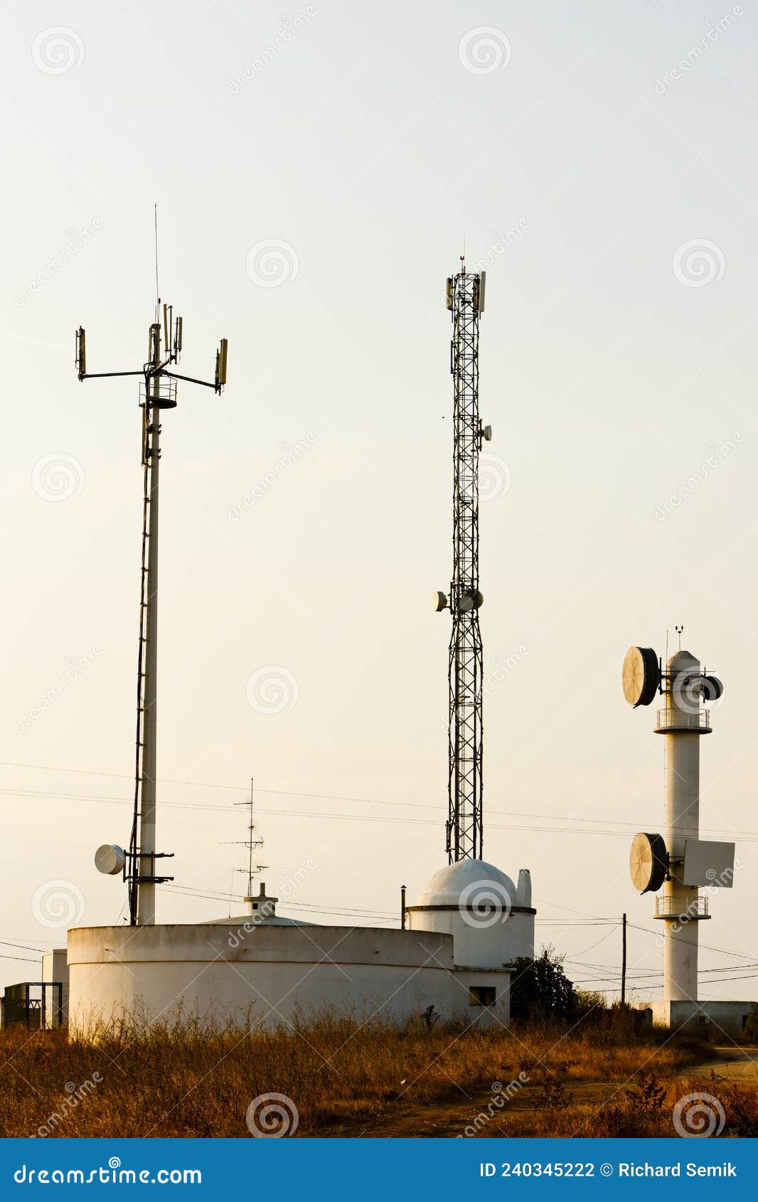 Close up of transmitters stock photo. Image of outdoors - 240345222