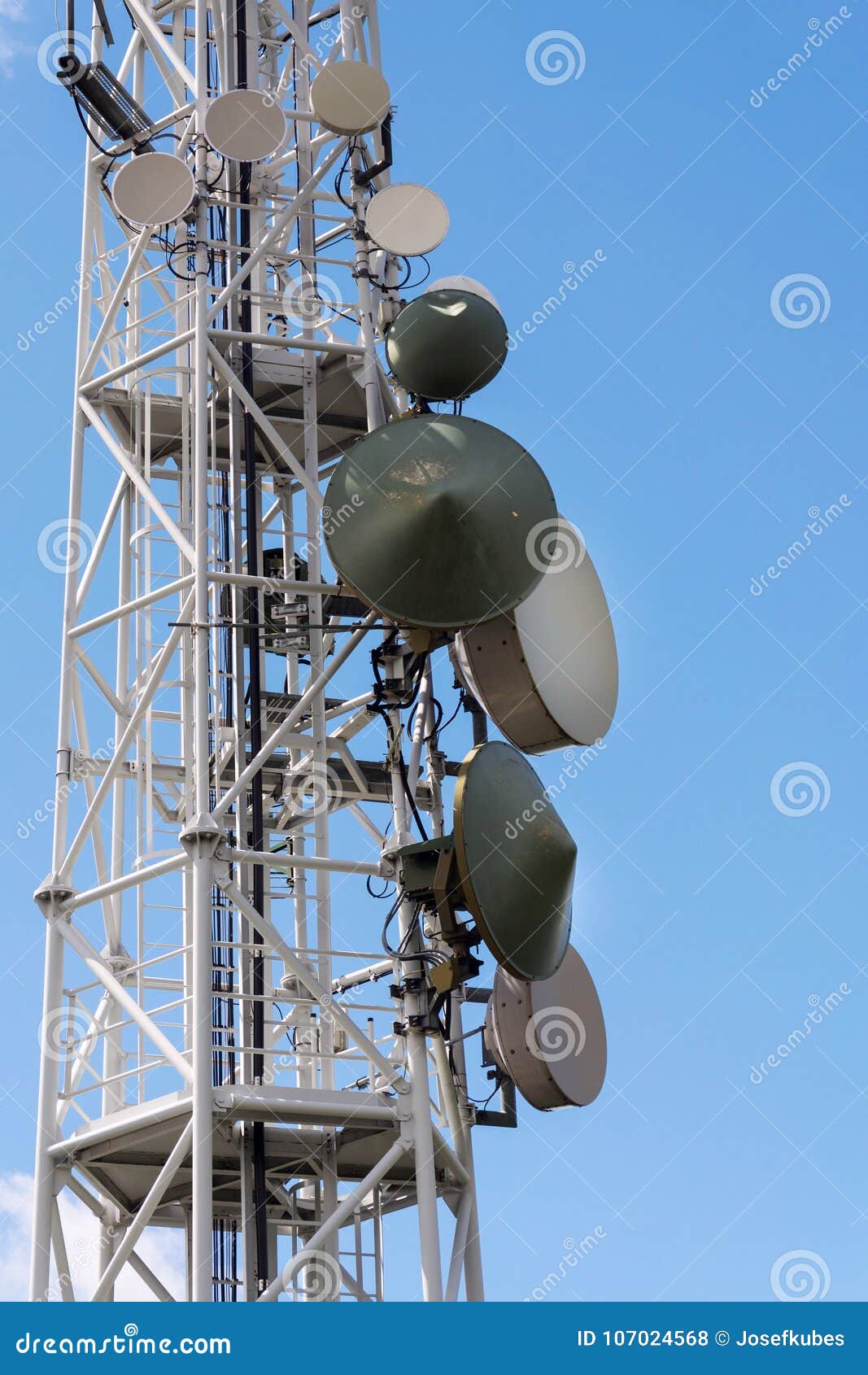 Transmitters and Aerials on Telecommunication Tower, Wireless ...