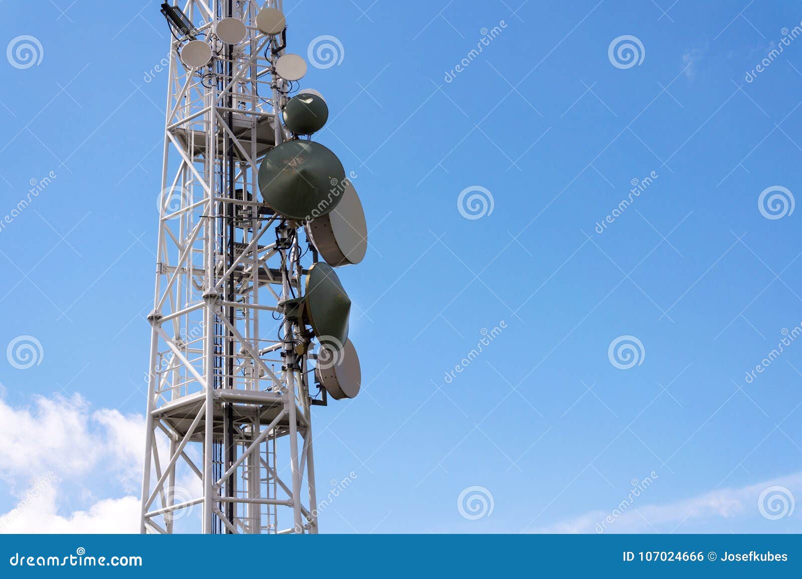 Transmitters and Aerials on Telecommunication Tower, Wireless ...