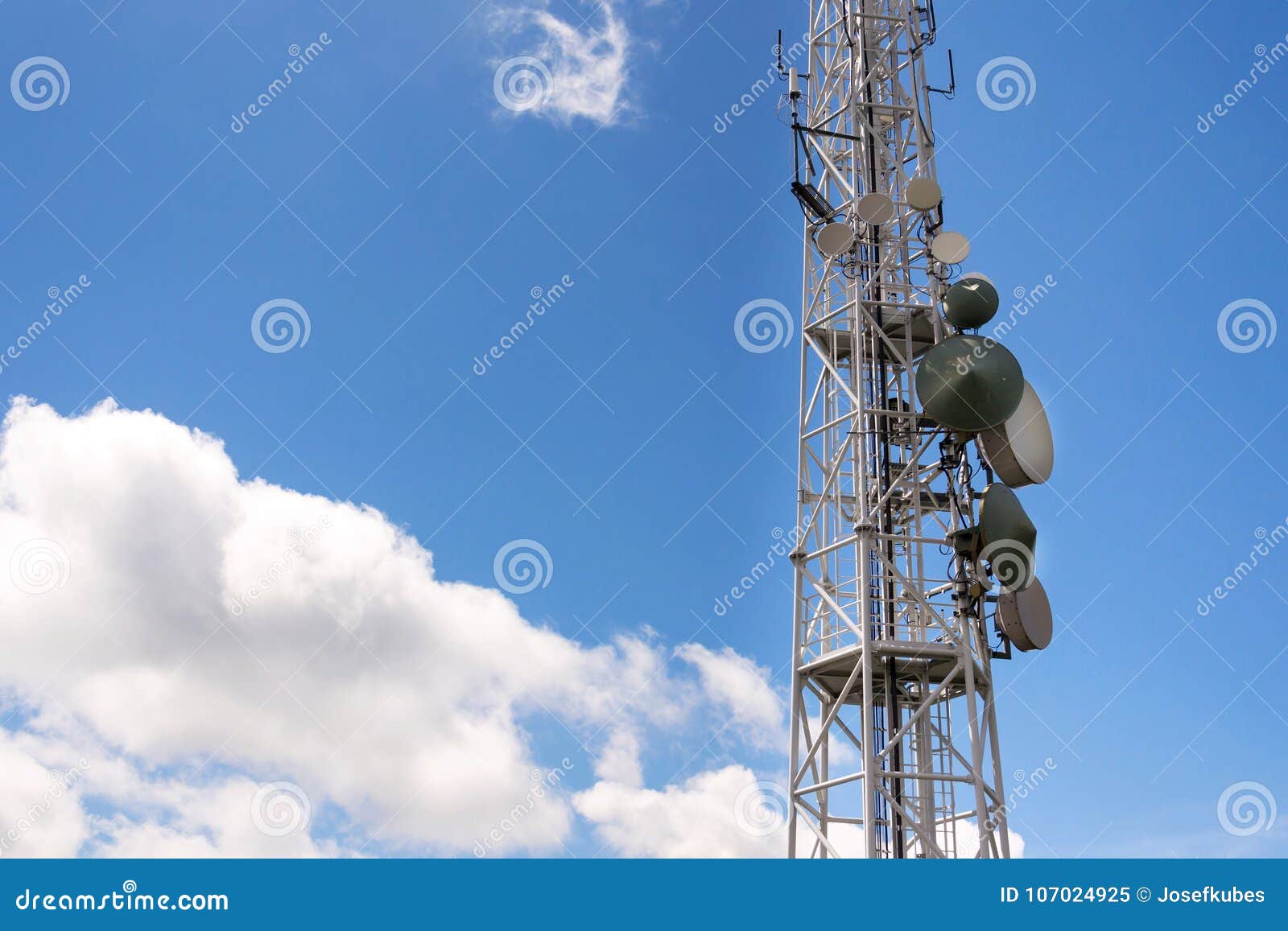 Transmitters and Aerials on Telecommunication Tower, Wireless ...