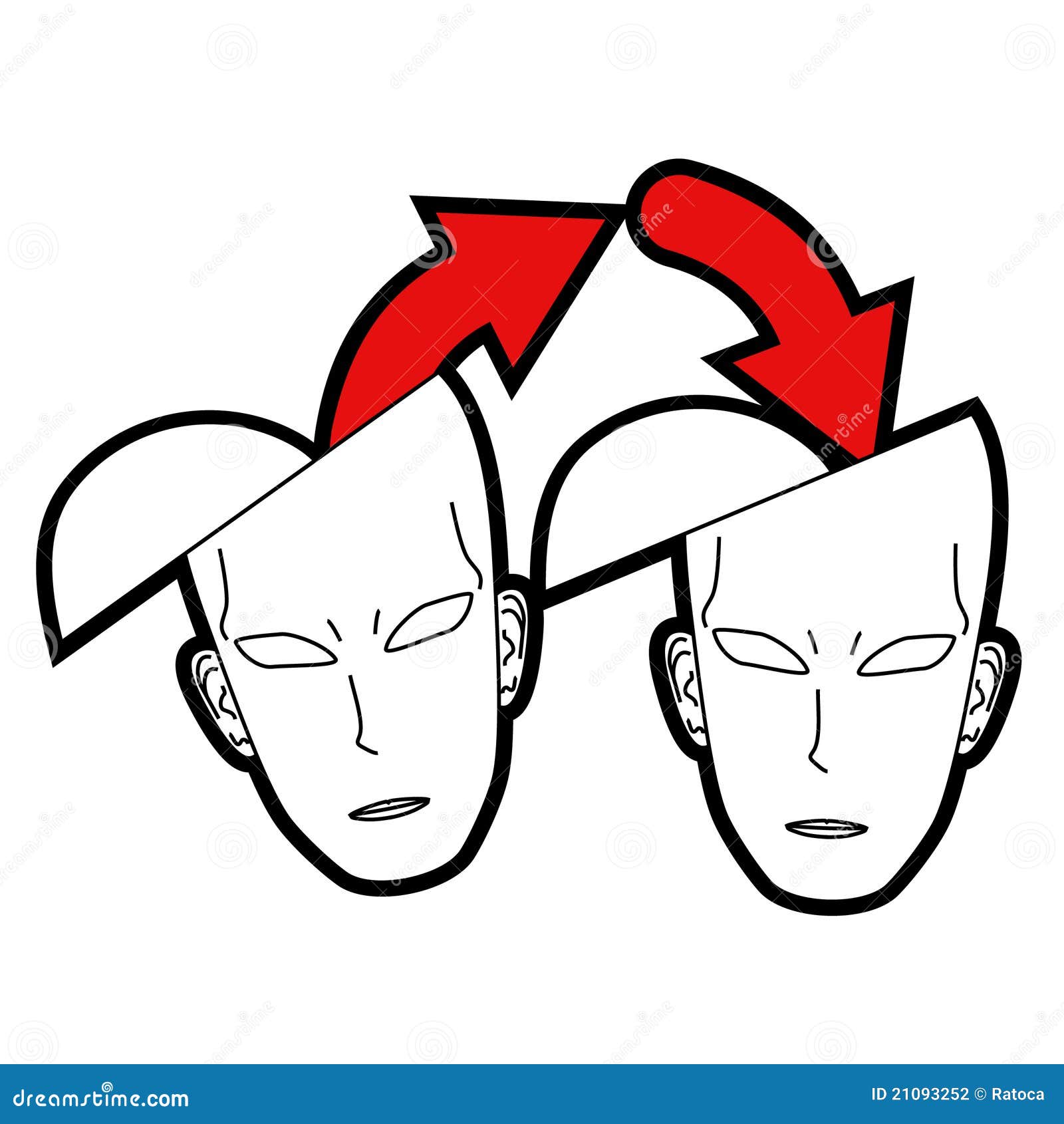 Transmitting stock vector. Illustration of concept, psychology - 21093252