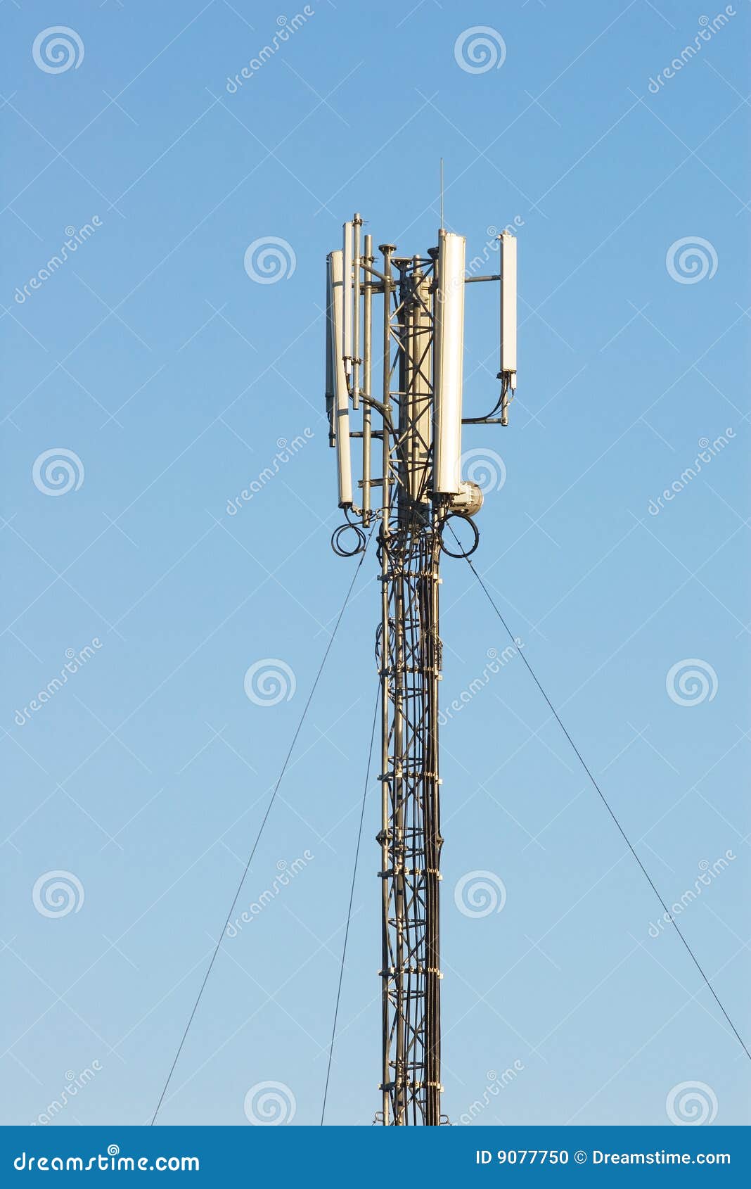 Transmitting antenna stock photo. Image of blue, telephony - 9077750
