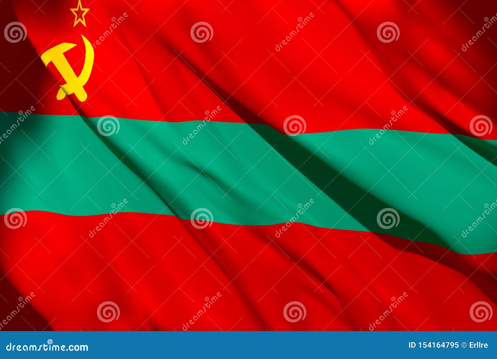 Transnistria flag waving stock illustration. Illustration of insignia ...
