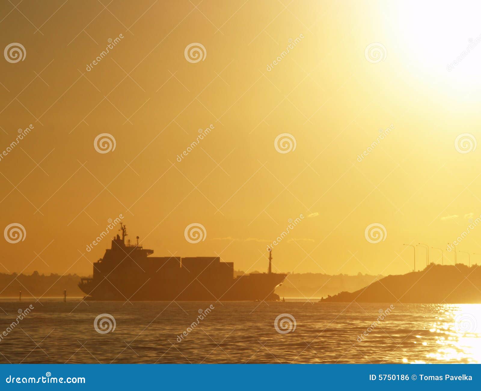 Transoceanic cargo ship stock photo. Image of anchor, anchored - 5750186