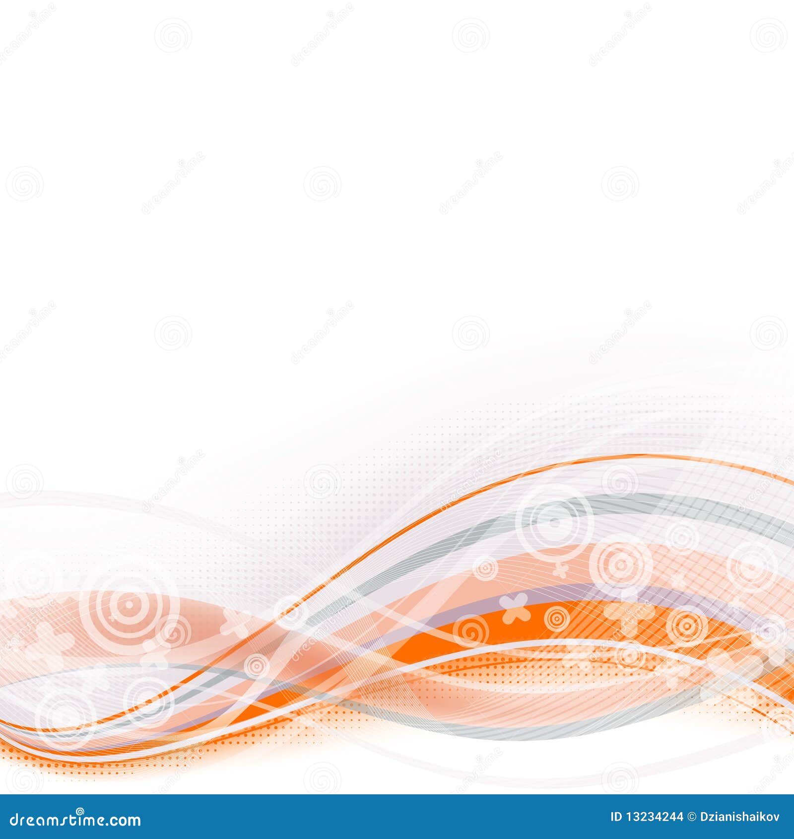 Transorangewavy stock vector. Illustration of color, curves - 13234244