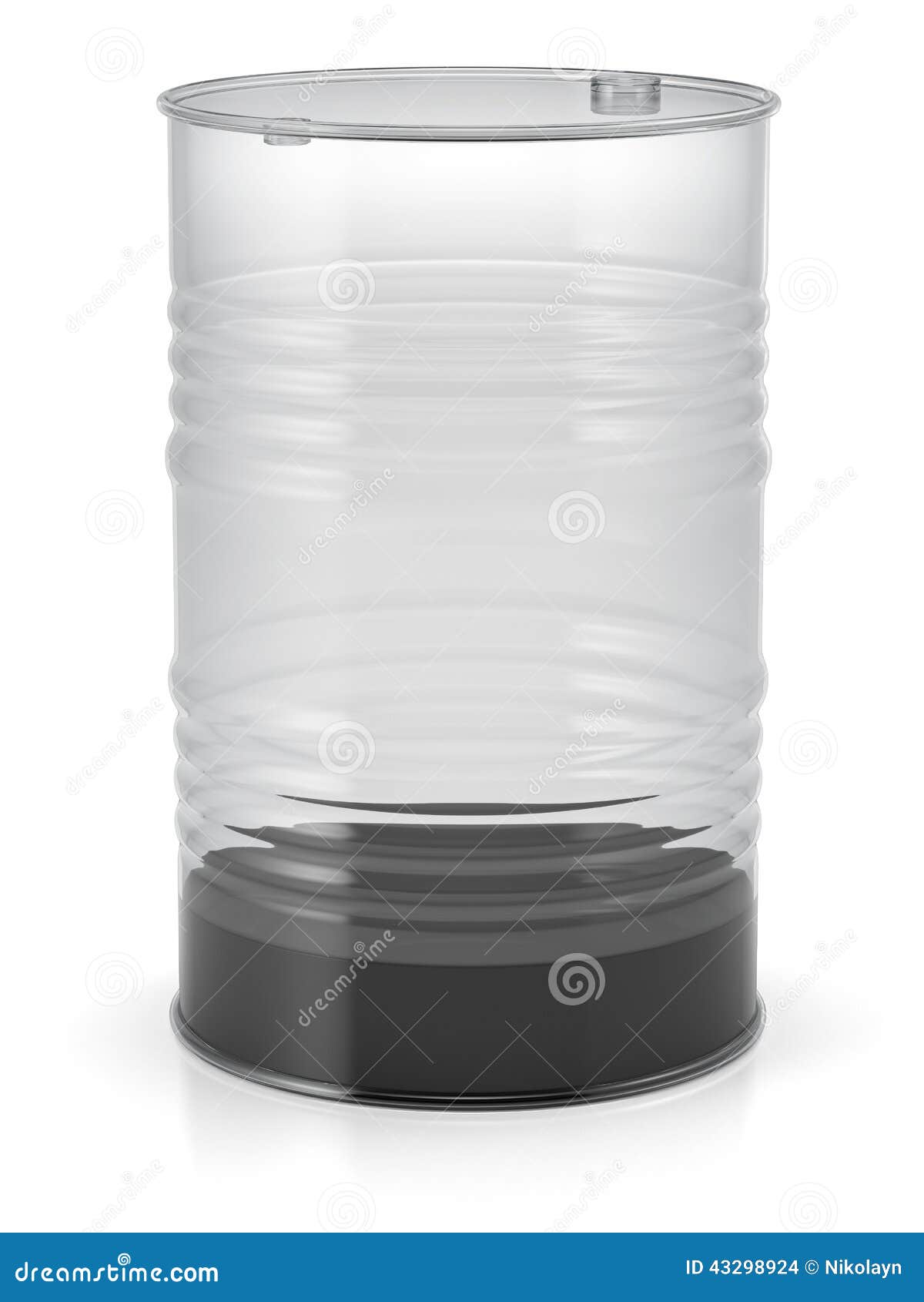 Transparant Olievat Met Olie Stock Illustratie - Illustration of weinig ...