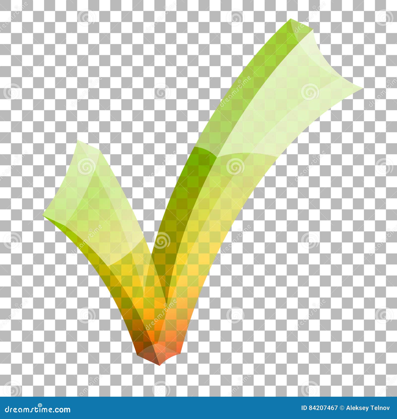 Transparant Vinkje vector illustratie. Illustration of voorwerp - 84207467