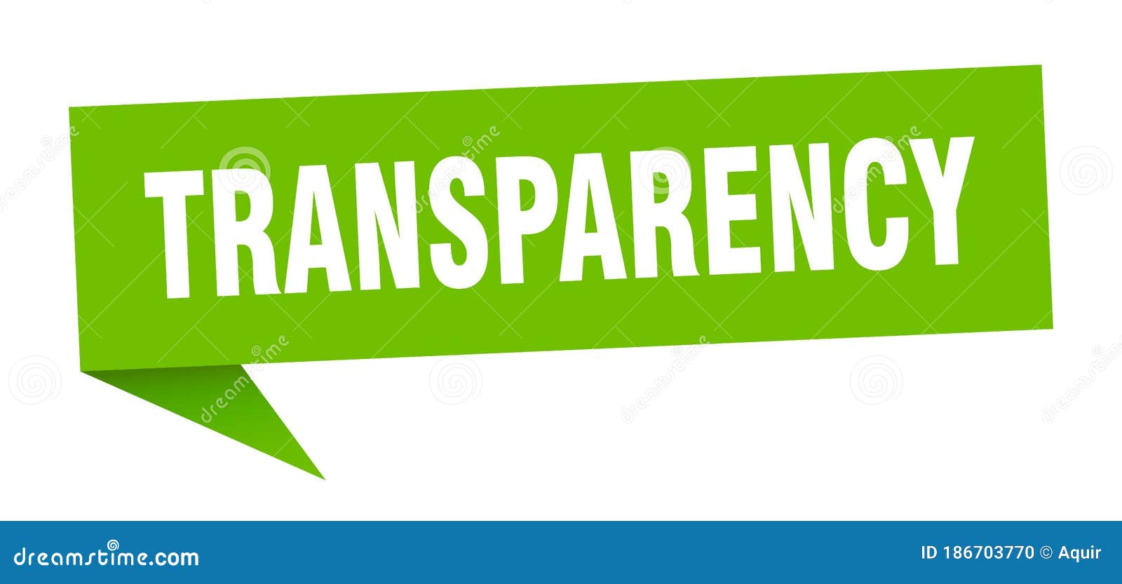 Transparency Banner. Transparency Speech Bubble Stock Vector ...