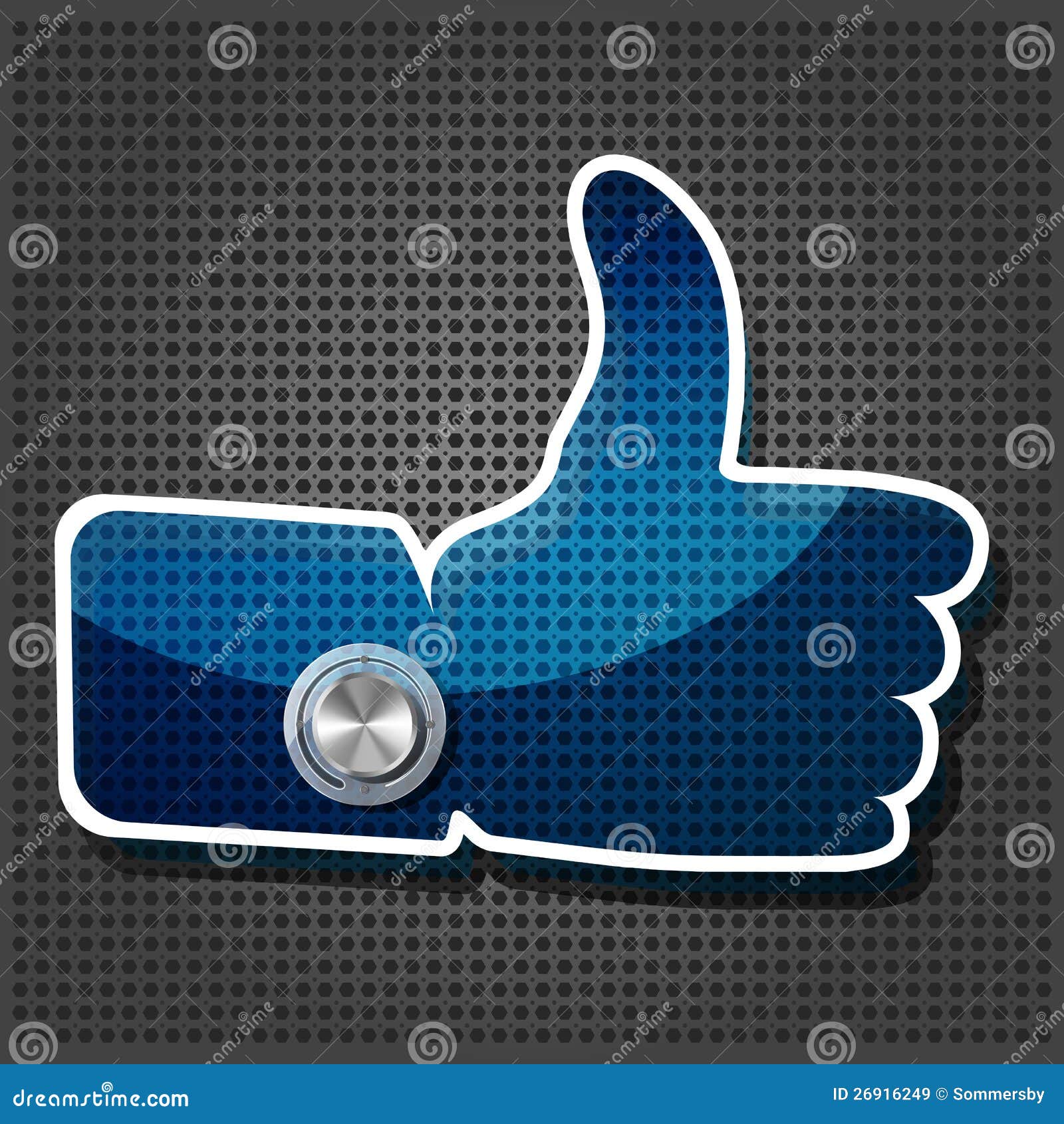 Transparency Blue Like Symbol Editorial Stock Image - Illustration of ...