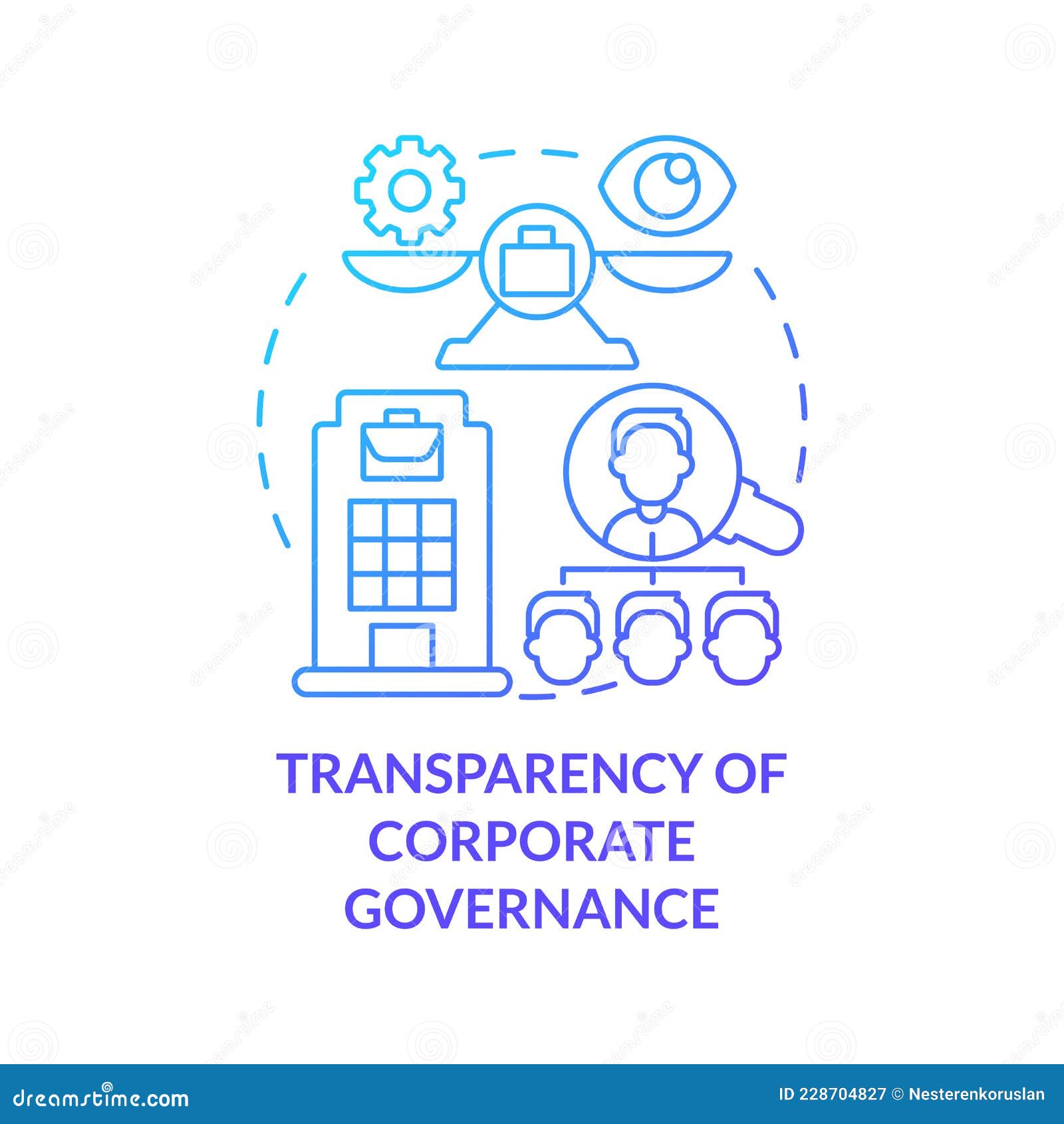 Transparency of Corporate Governance Blue Gradient Concept Icon Stock ... Transparency of Corporate Governance Blue Gradient Concept Icon Stock ...