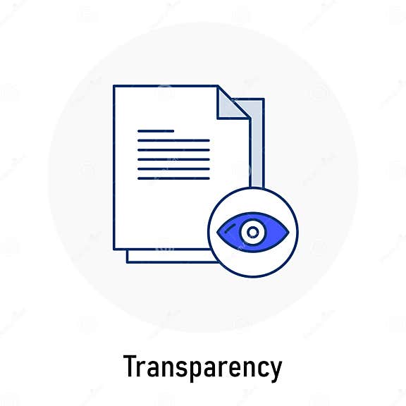 Transparency GDPR Icon: Open Data Practices. Data Openness Symbol, GDPR ...