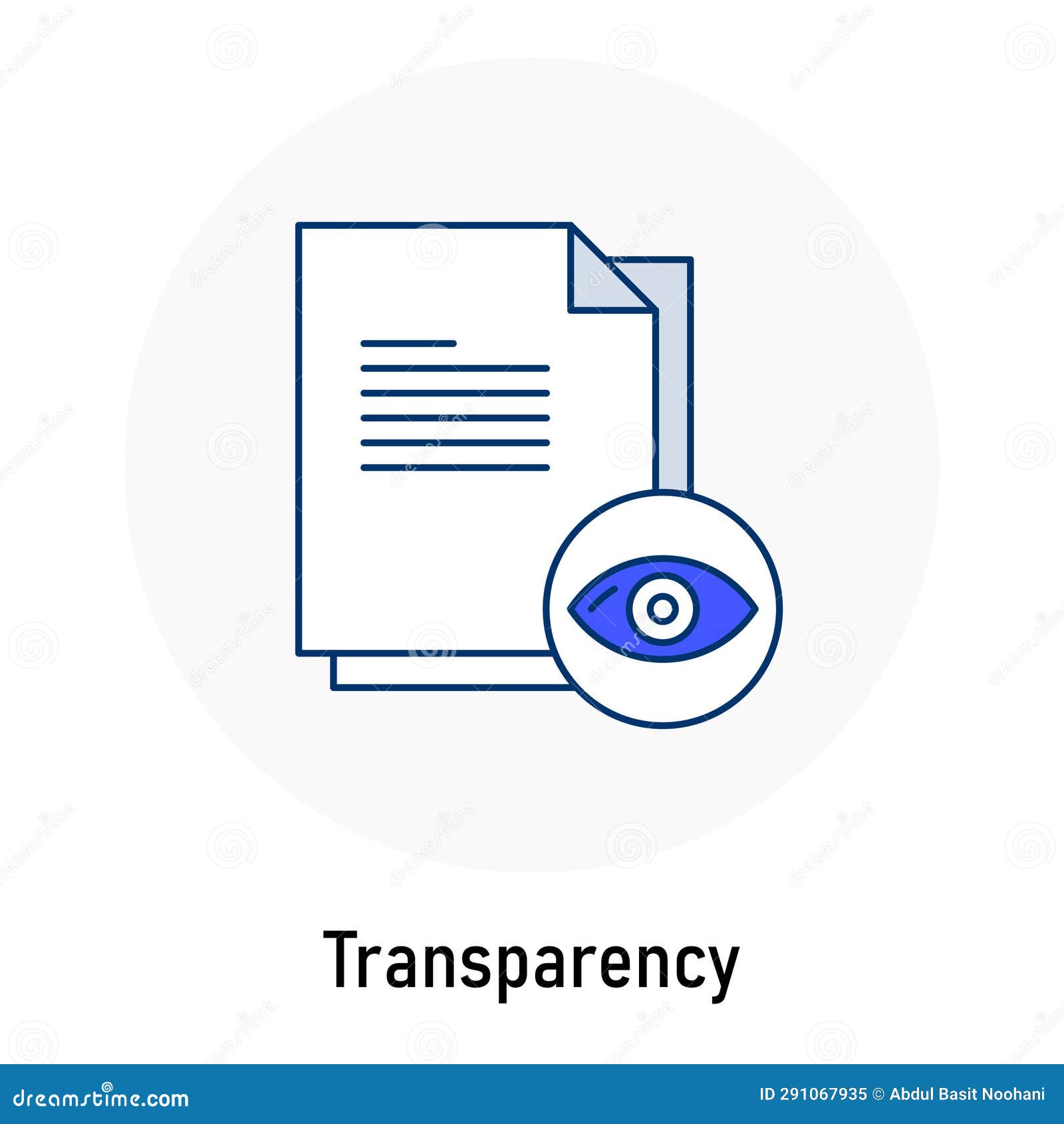 Transparency GDPR Icon: Open Data Practices. Data Openness Symbol, GDPR ...