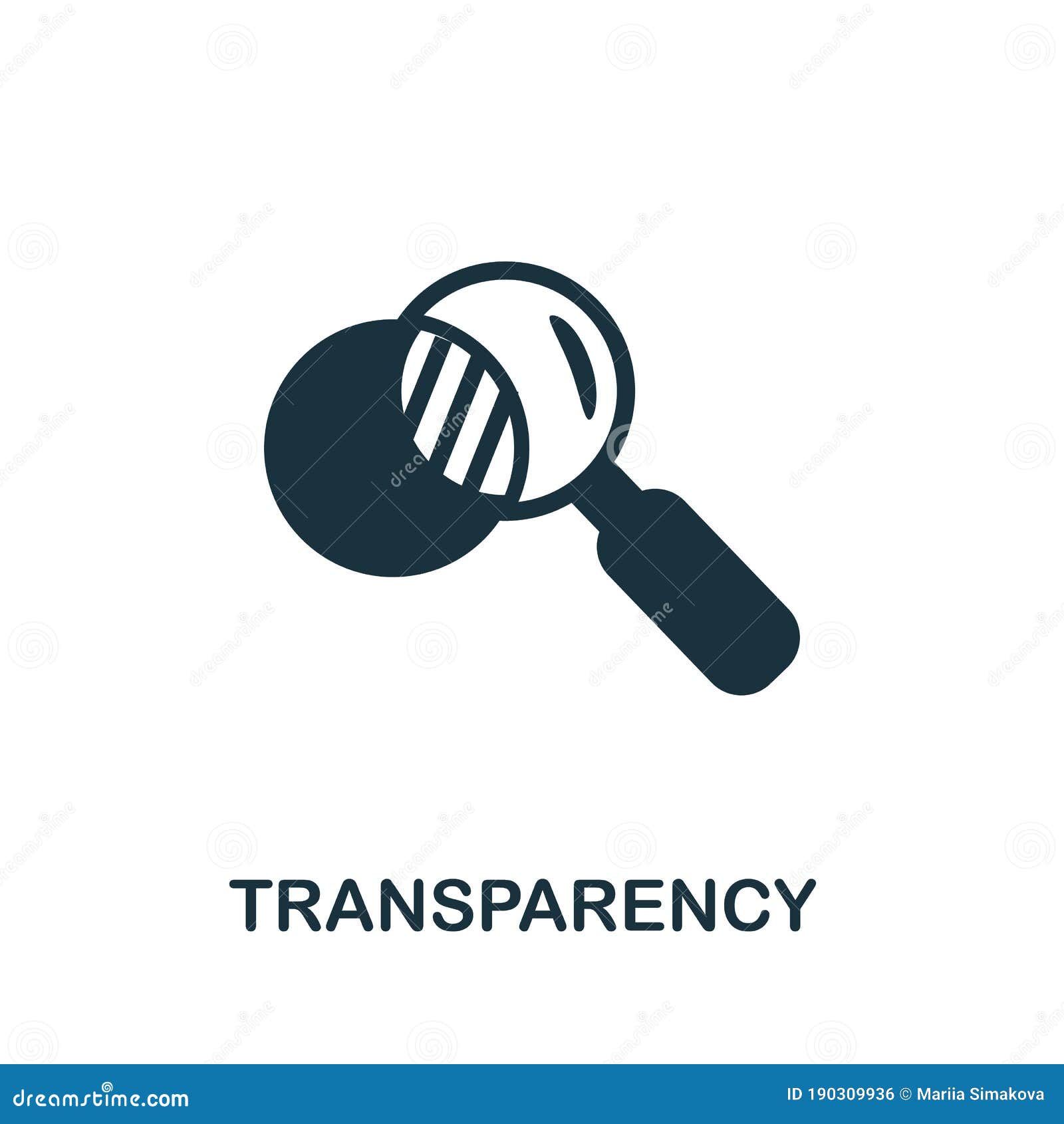 Transparency Icon. Simple Element from Business Management Collection ...