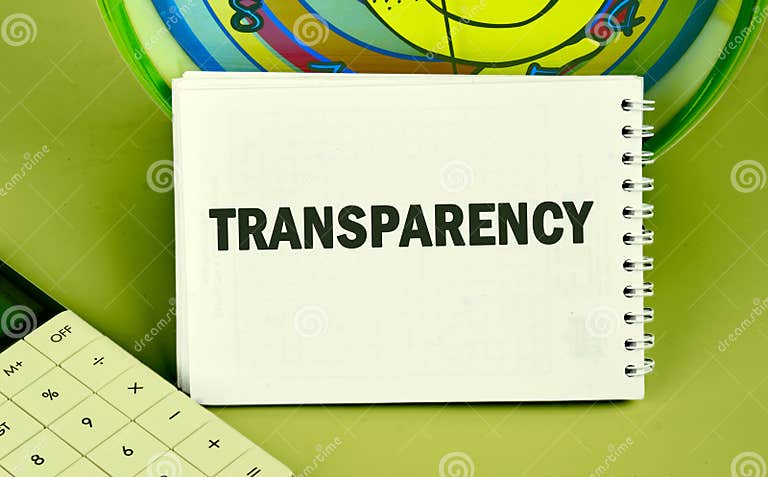 TRANSPARENCY Word Alphabet Letters in the Notebook, the Front View ...