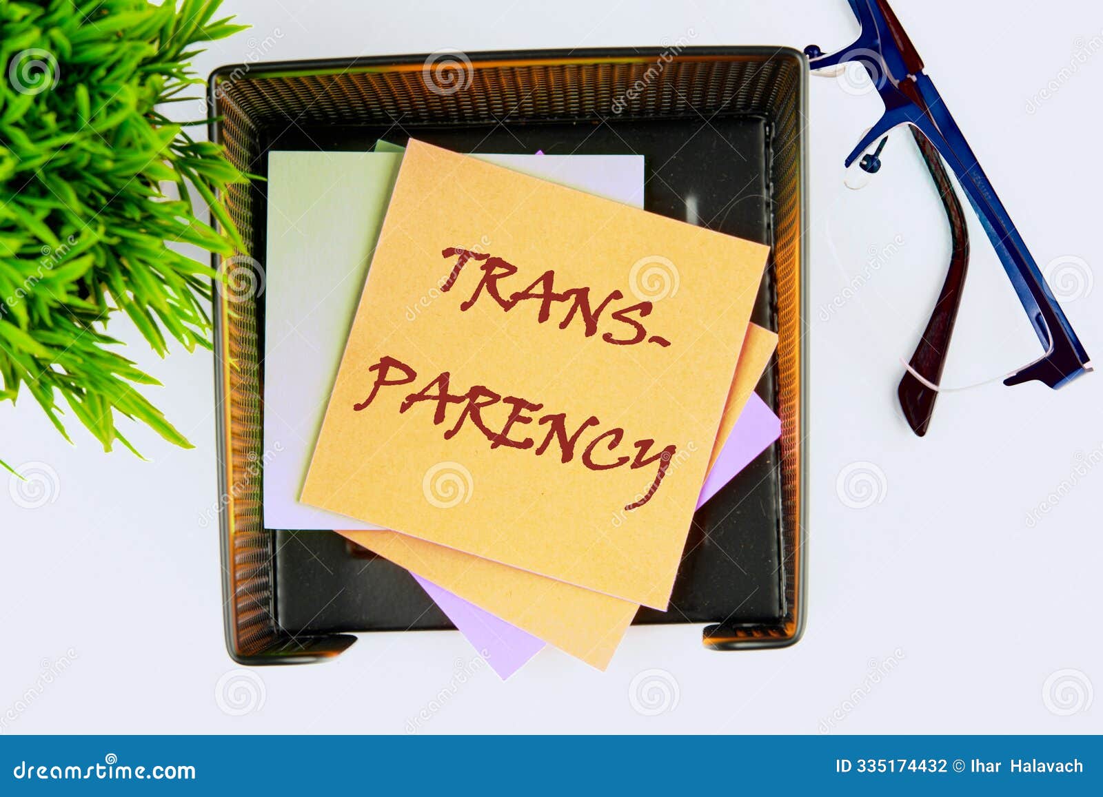 TRANSPARENCY Word Alphabet Letters on the Sticker in the Stand, Top ...